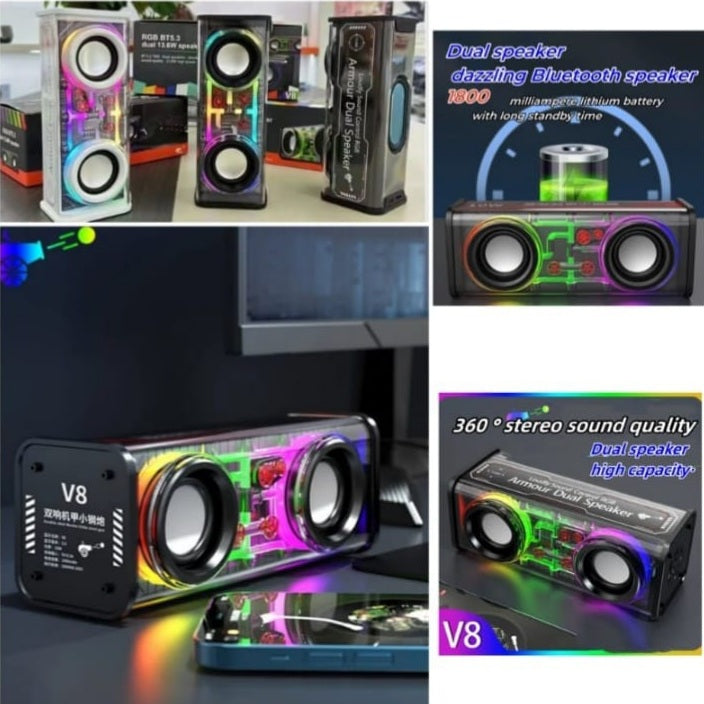 Transparent V8 Bluetooth Speaker – Elevation