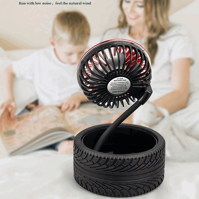 Retro Analogue Tire Fan – Elevation