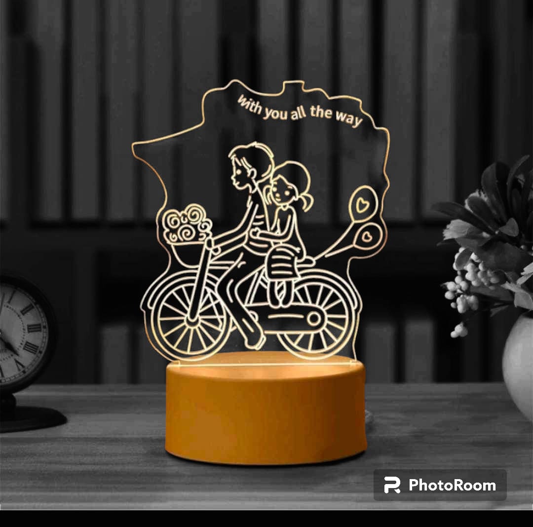 LED Personalised Perspex Light - A5 – Elevation
