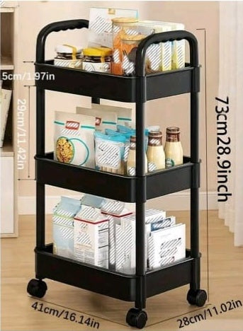 Three Tier Trolley Cart – Elevation