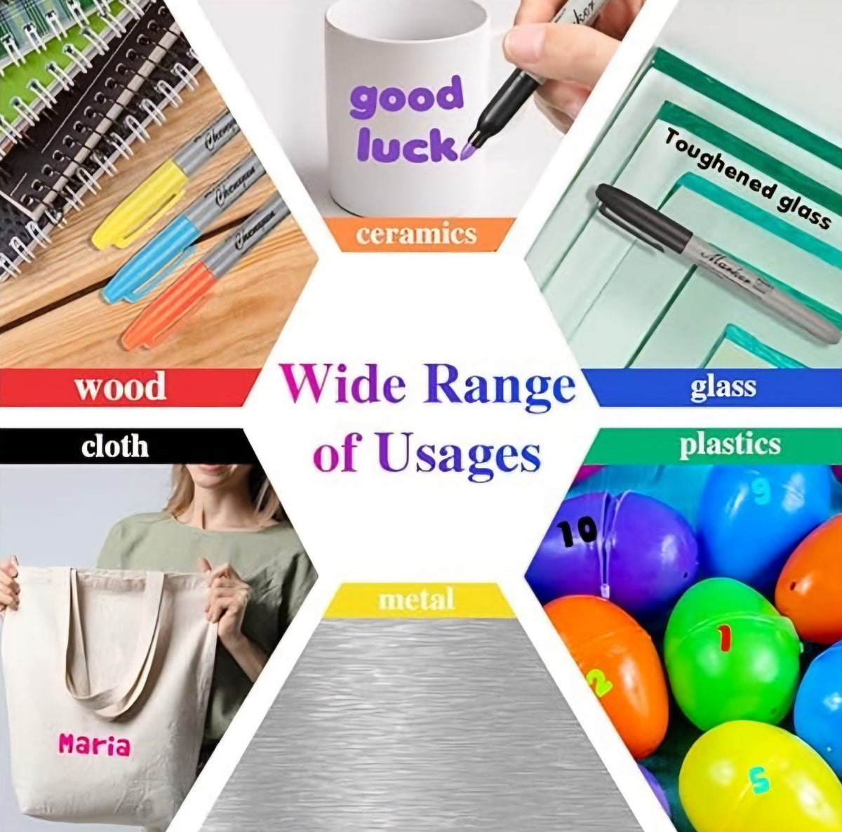 Coloured Permanent Markers – Elevation