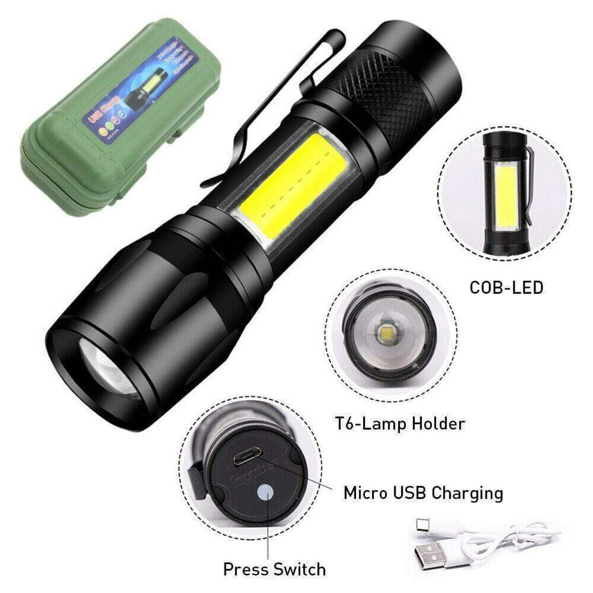 Mini Rechargeable Flashlight – Elevation
