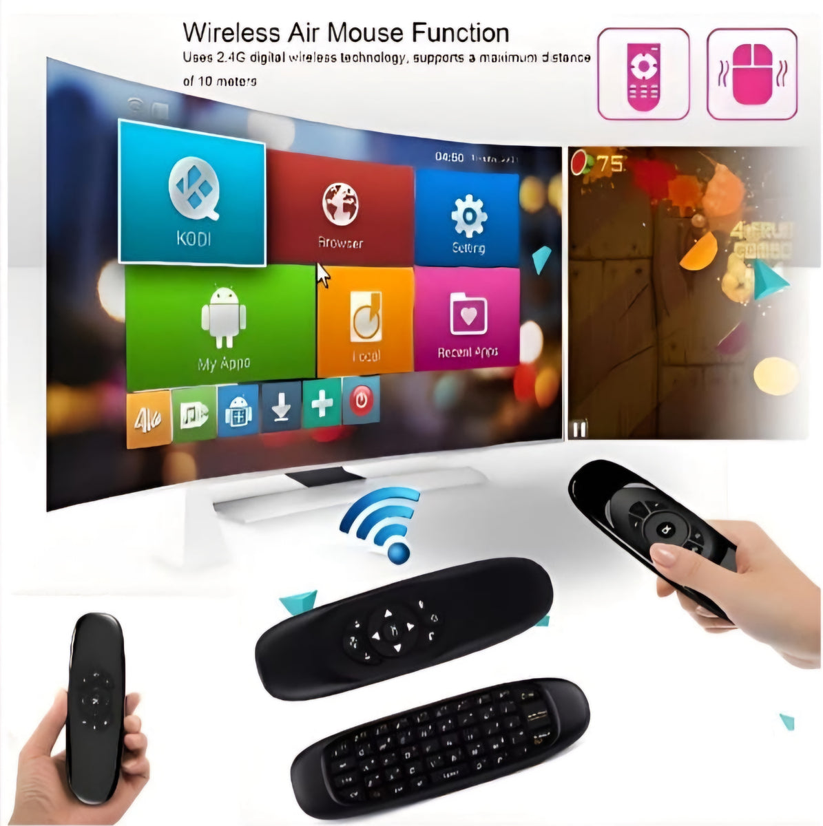 Wireless Air Mouse and Keyboard – Elevation