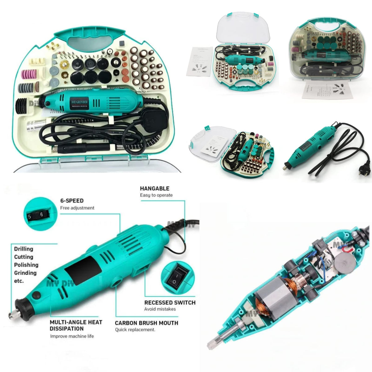 Electric Pencil Grinder Set - 211 Piece – Elevation