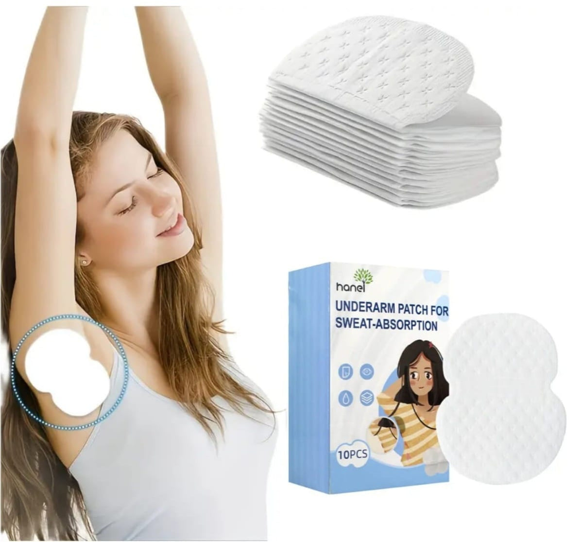 Disposable Underarm Absorbtion Patches – Elevation
