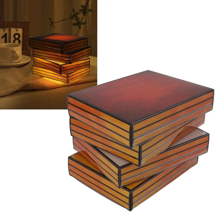 Stacked Book Lamp – Elevation