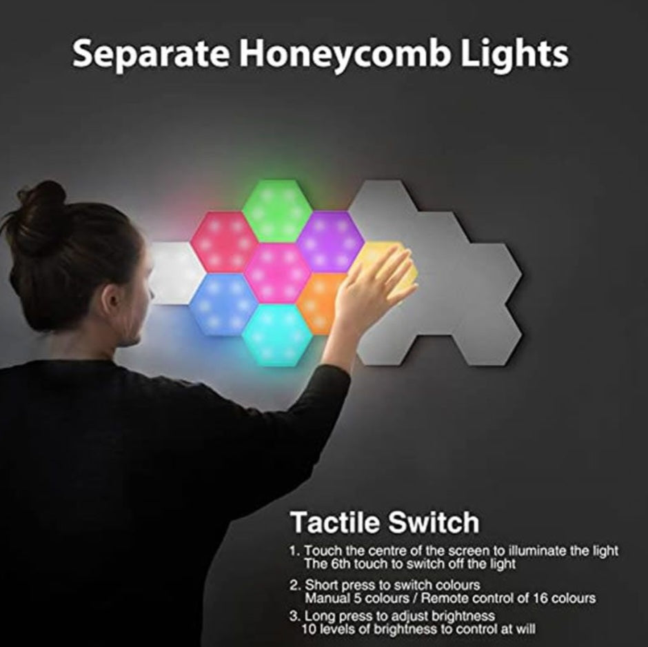 Hexagon Light with Remote Control – Elevation