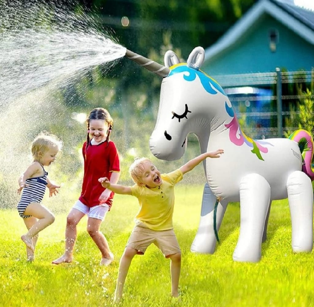 Giant Inflatable Unicorn Sprinkler – Elevation